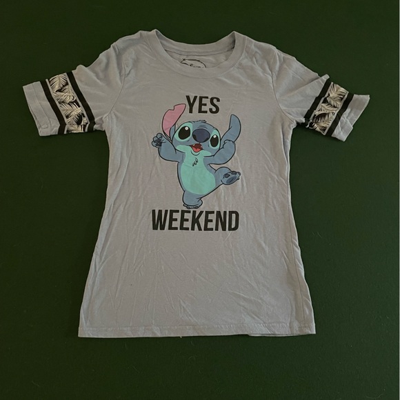 Disney | Tops | Stitch Weekend Tshirt | Poshmark